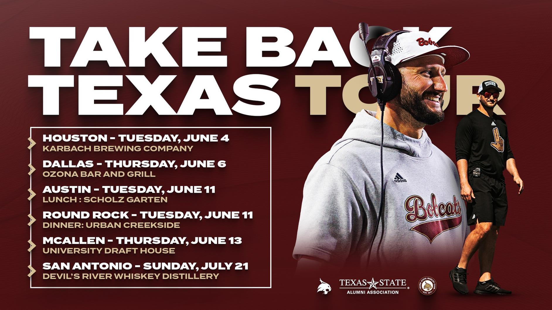 Take Back Texas Tour | The Bobcat Family Portal
